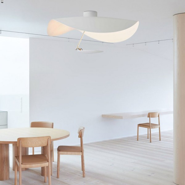 Moderne Lederam Manta LED Pendellampe / Taklampe Til Stue | Taklamper ...