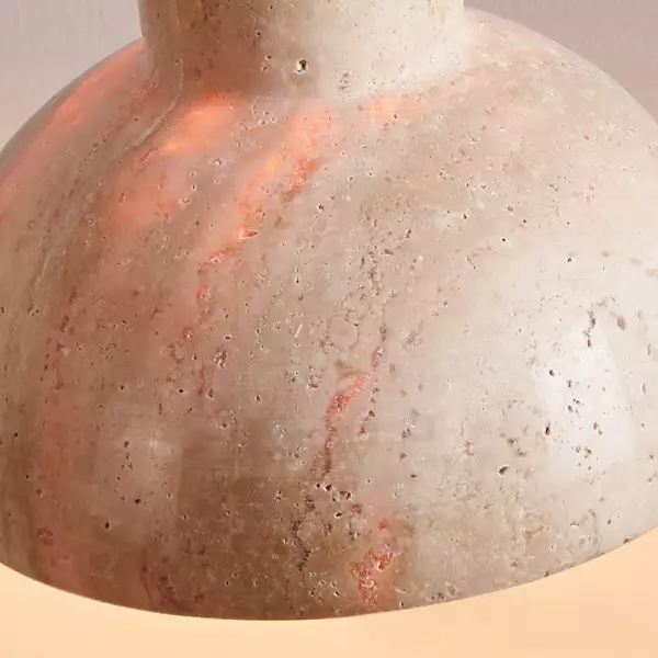 Kreatywna lampa wisząca z trawertynu w stylu Wabi-Sabi M18 | Lampy ...