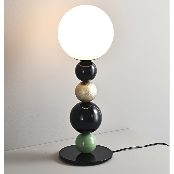Round Balls Stacking Green Table Lamp M521 | Table Lamps | SIMIG LIGHTING
