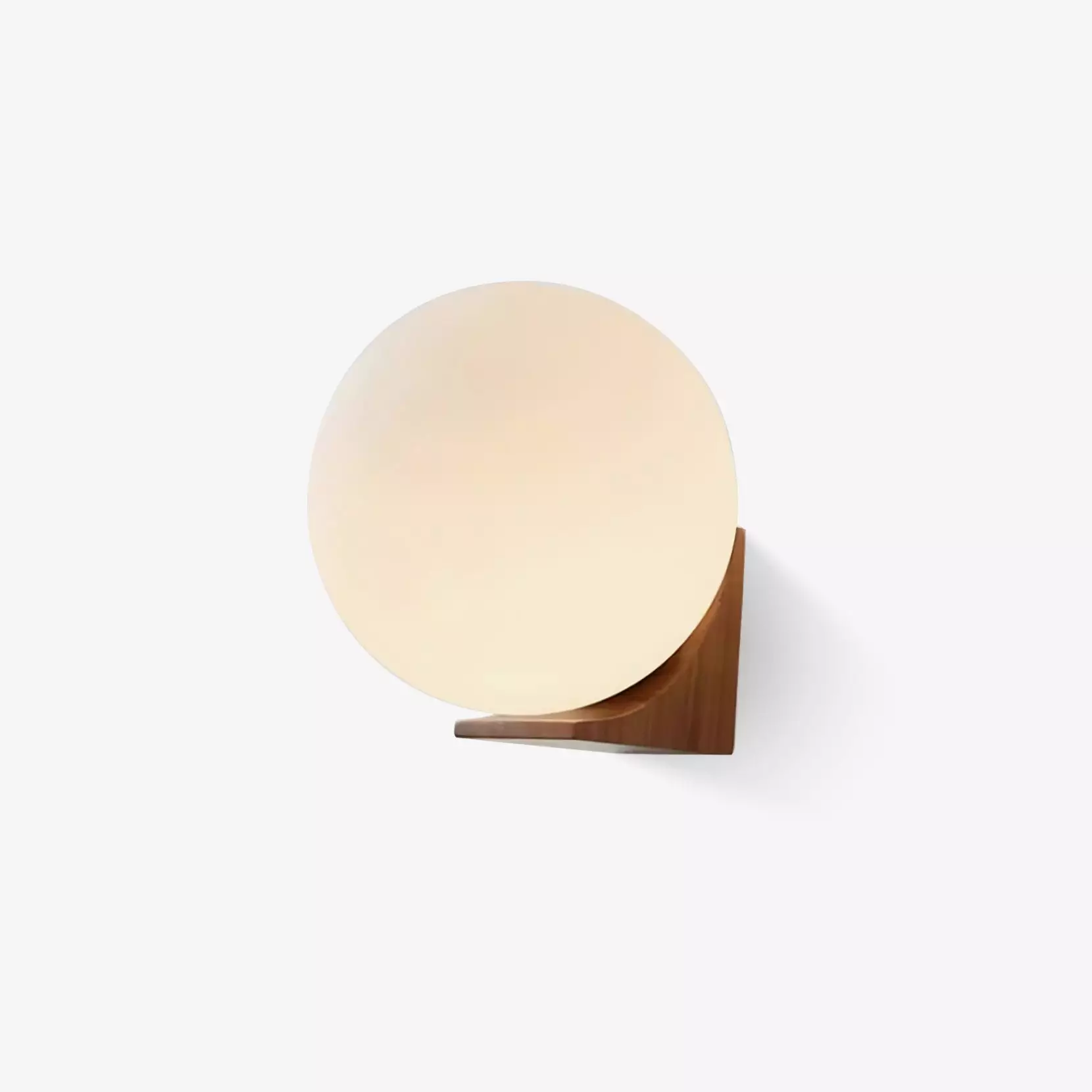 Minimalistyczna drewniana geometryczna lampa ścienna w kształcie kuli ...