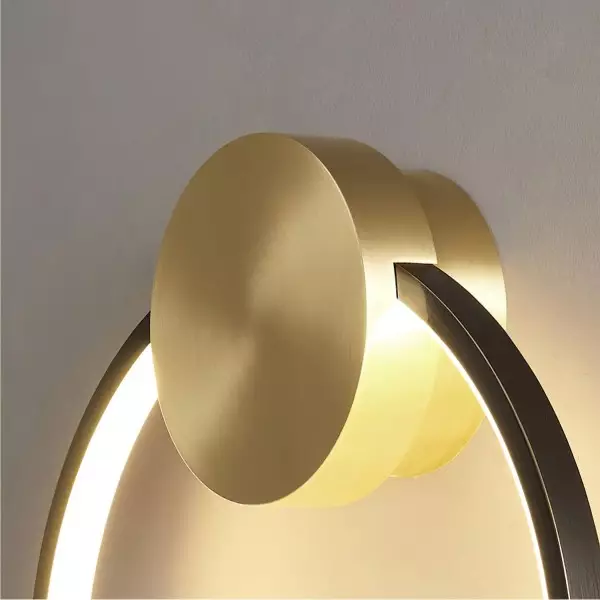 Minimalist Creative Simple Brass Round LED Wall Light M429 | Wall Light ...