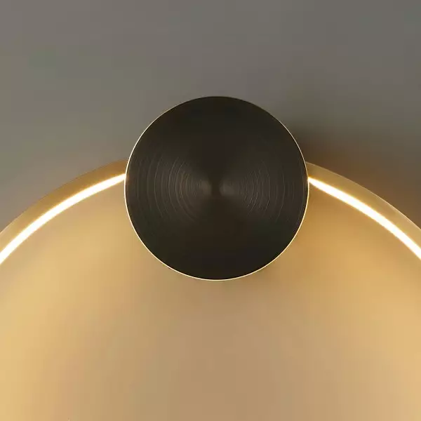 Minimalist Creative Simple Brass Round LED Wall Light M429 | Wall Light ...