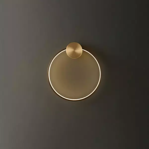 Minimalist Creative Simple Brass Round LED Wall Light M429 | Wall Light ...