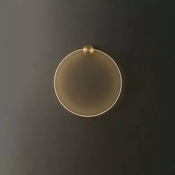 Minimalist Creative Simple Brass Round LED Wall Light M429 | Wall Light ...