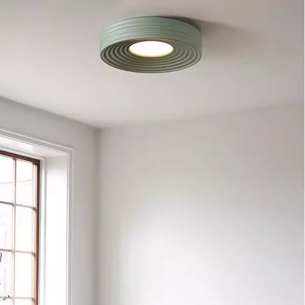 Cream Ribbed Three-color Changing Ceiling Light M392 | Ceiling Lamps ...