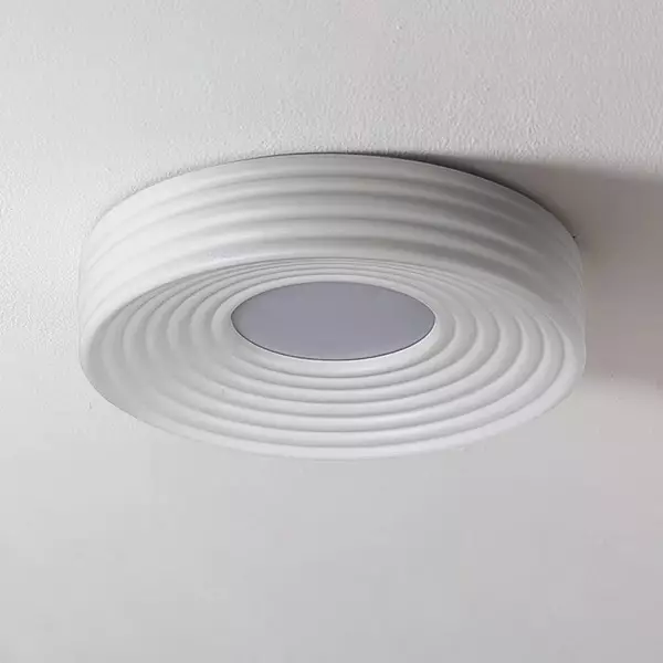 Cream Ribbed Three-color Changing Ceiling Light M392 | Ceiling Lamps ...