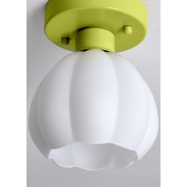 Flower Shaded Semi Flushmount Light M380 | Flush Mounts & LED Lights ...