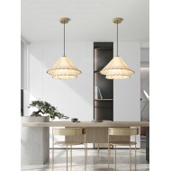 Vinatge Lotus Leaf Fabric Pendant Light M343 | Pendant Lamps | SIMIG LIGHTING