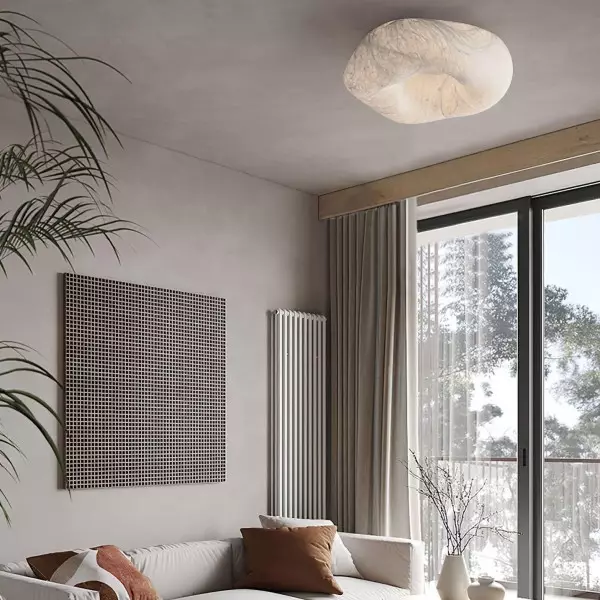 Modern Simple Silk LED Living Room Ceiling Lamp M294 | Ceiling Lamps ...