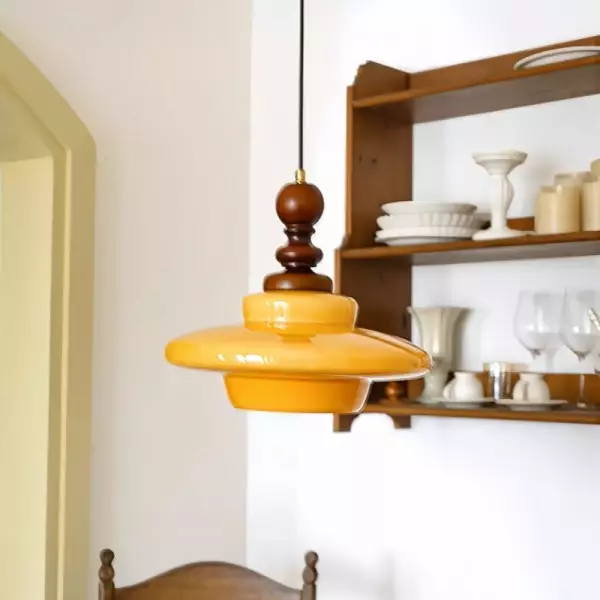 Medieval Cream Glass Pendant Lamp M274 | Pendant Lamps | SIMIG LIGHTING