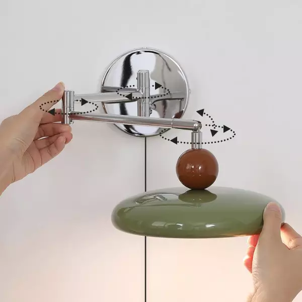 Lampa ścienna nocna z ruchomym ramieniem M244 | Kinkiety | SIMIG LIGHTING