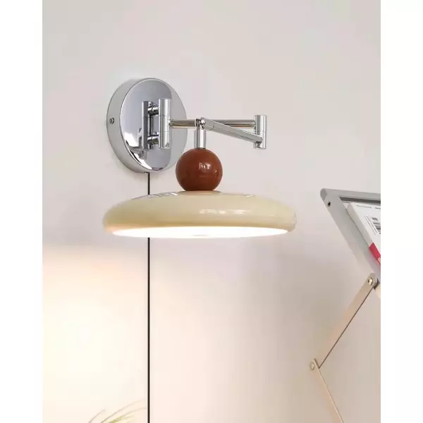 Lampa ścienna nocna z ruchomym ramieniem M244 | Kinkiety | SIMIG LIGHTING