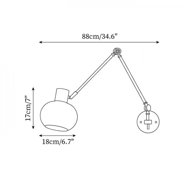 Retro Style Removable Wall Lamp M185 | Wall Light | SIMIG LIGHTING