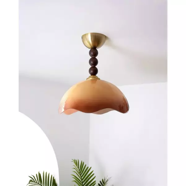 Vintage Cream Eggshell Wave Ceiling Light M183 | Ceiling Lamps | SIMIG ...