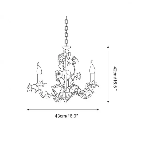 Rose Flowers Chandelier P060 | Chandeliers | SIMIG LIGHTING
