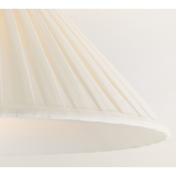 Luvora Pleated Shade Flush Mount - Fabric Round Design for Low Ceilings ...