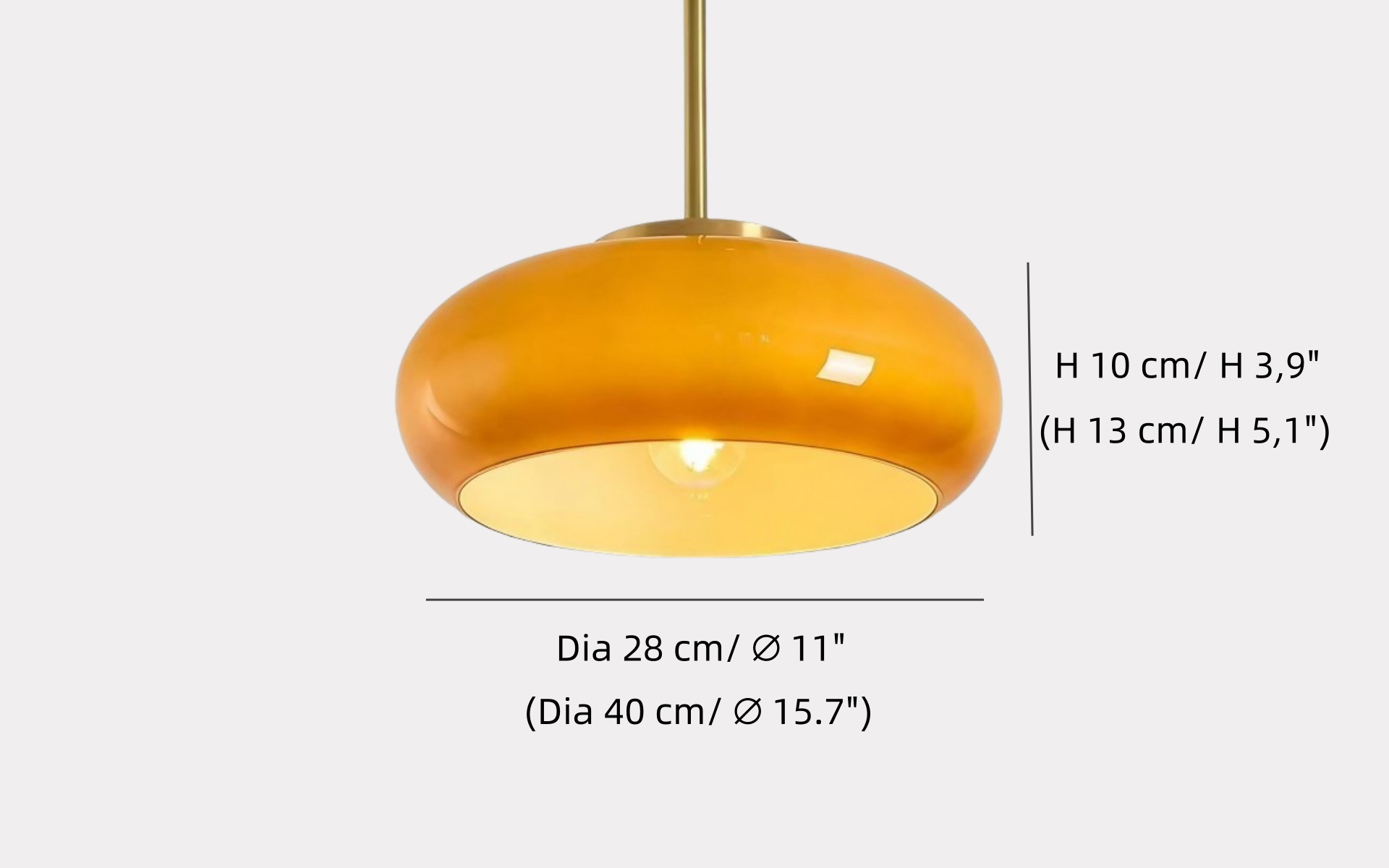 Bauhaus Glass Disc Ceiling Light | Ceiling Light | Simig Lighting